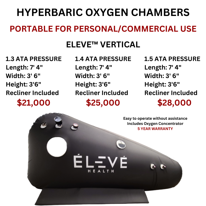 Eleve Vertical 1.3 ATA - 1.5 ATA Hyperbaric Oxygen Chamber